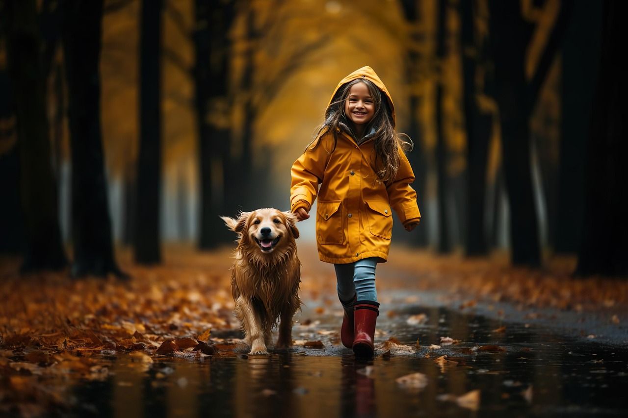 Download Ai Generated, Girl, Dog. Royalty-Free Stock Illustration Image ...