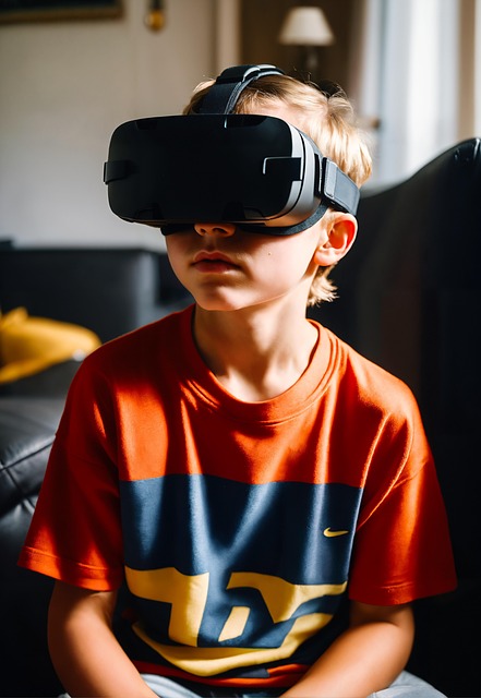 Download Ai Generated Boy Virtual Reality Royalty Free Stock