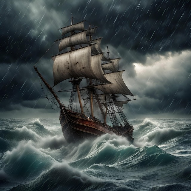 Download Sea, Storm, Ship. Royalty-Free Stock Illustration Image - Pixabay