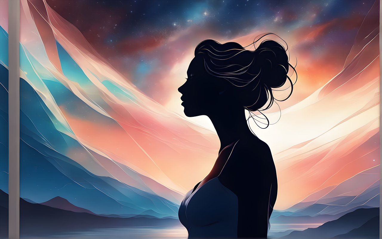 Wanita Bayangan Hitam Kosmik - Gambar gratis di Pixabay - Pixabay