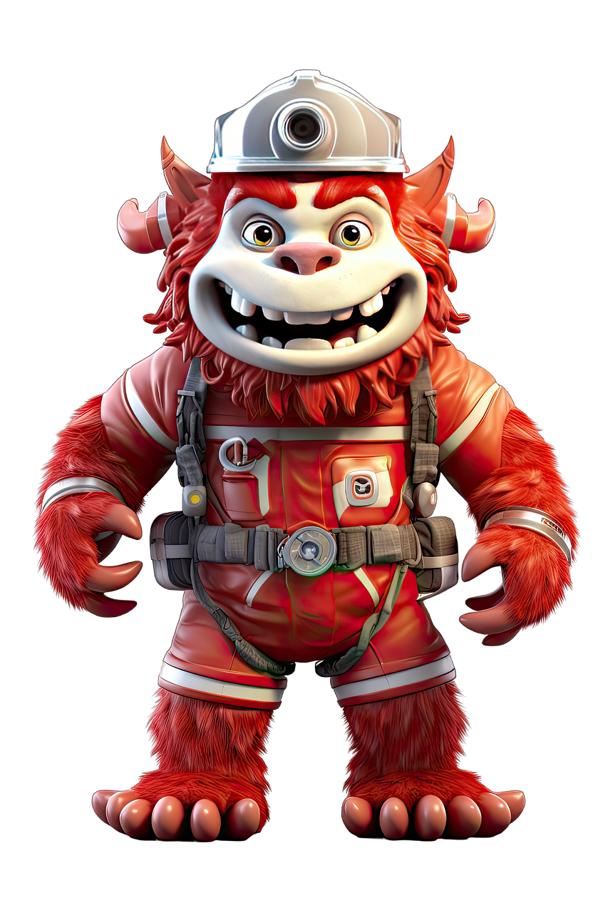 Download Ai Generated, Firefighter, Monster. Royalty-Free Stock ...