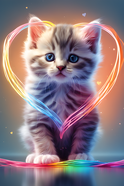 Wallpaper Kucing Warna Warni