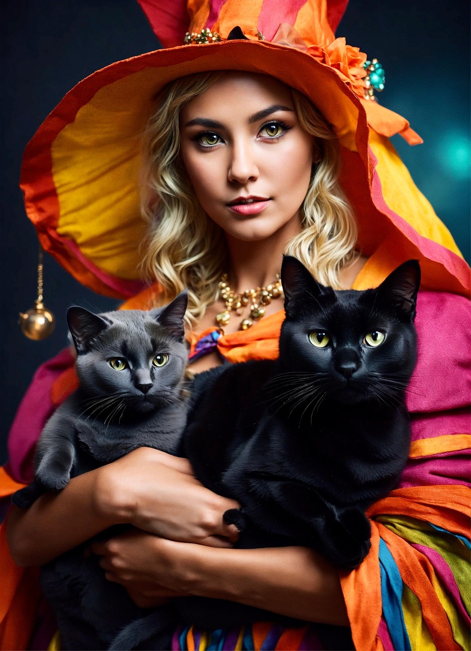 Download Ai Generated Witch Cats Royalty Free Stock Illustration Image Pixabay