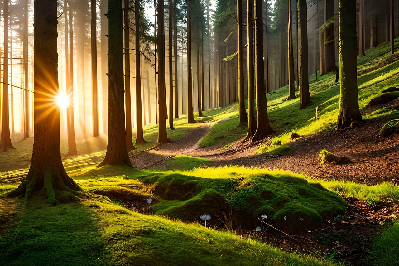 Atardecer Bosque Árboles - Imagen gratis en Pixabay - Pixabay