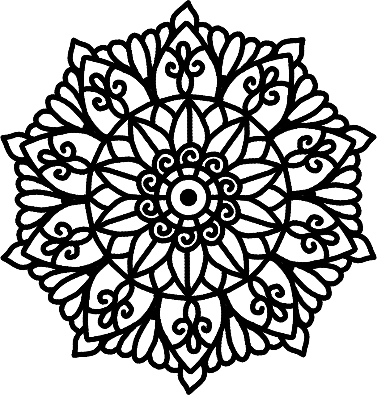 Download Mandala, Geometric, Floral. Royalty-Free Stock Illustration ...