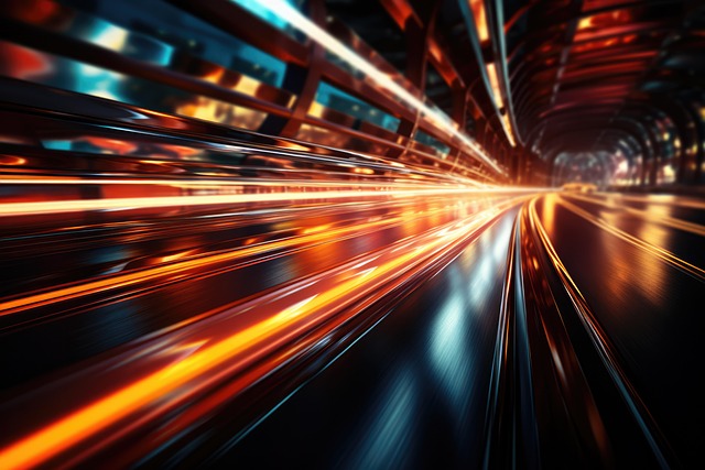 Download Motion Blur Traffic Light Night Royalty-Free Stock ...