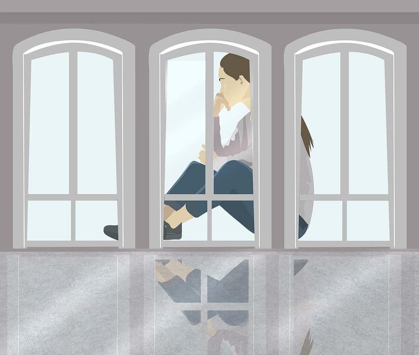 Download Woman, Sitting, Left Out. Royalty-Free Stock Illustration ...