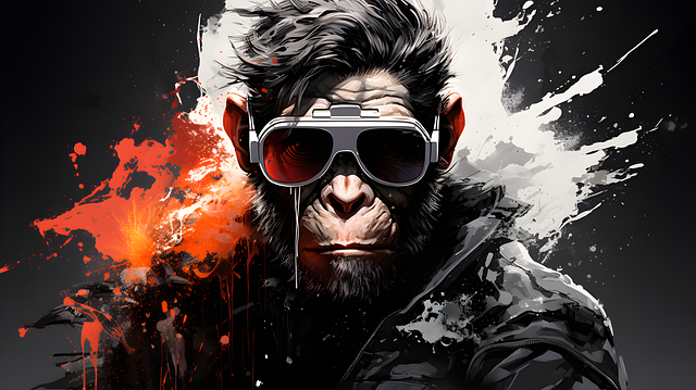 Download Ai Generated, Monkey, Cyberpunk. Royalty-Free Stock ...