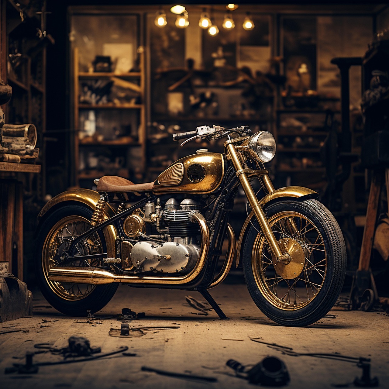 Download Ai Generated Motorcycle Vehicle Royalty Free Stock