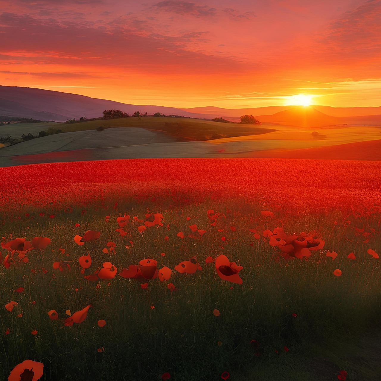 Download Sunset Nature Field Royalty Free Stock Illustration Image Pixabay