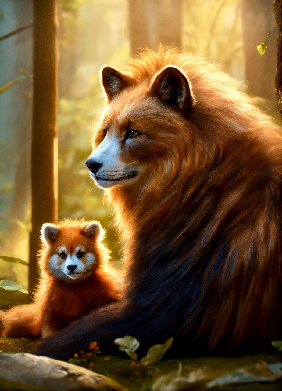 Download Ai Generated, Animal, Cub. Royalty-Free Stock Illustration ...