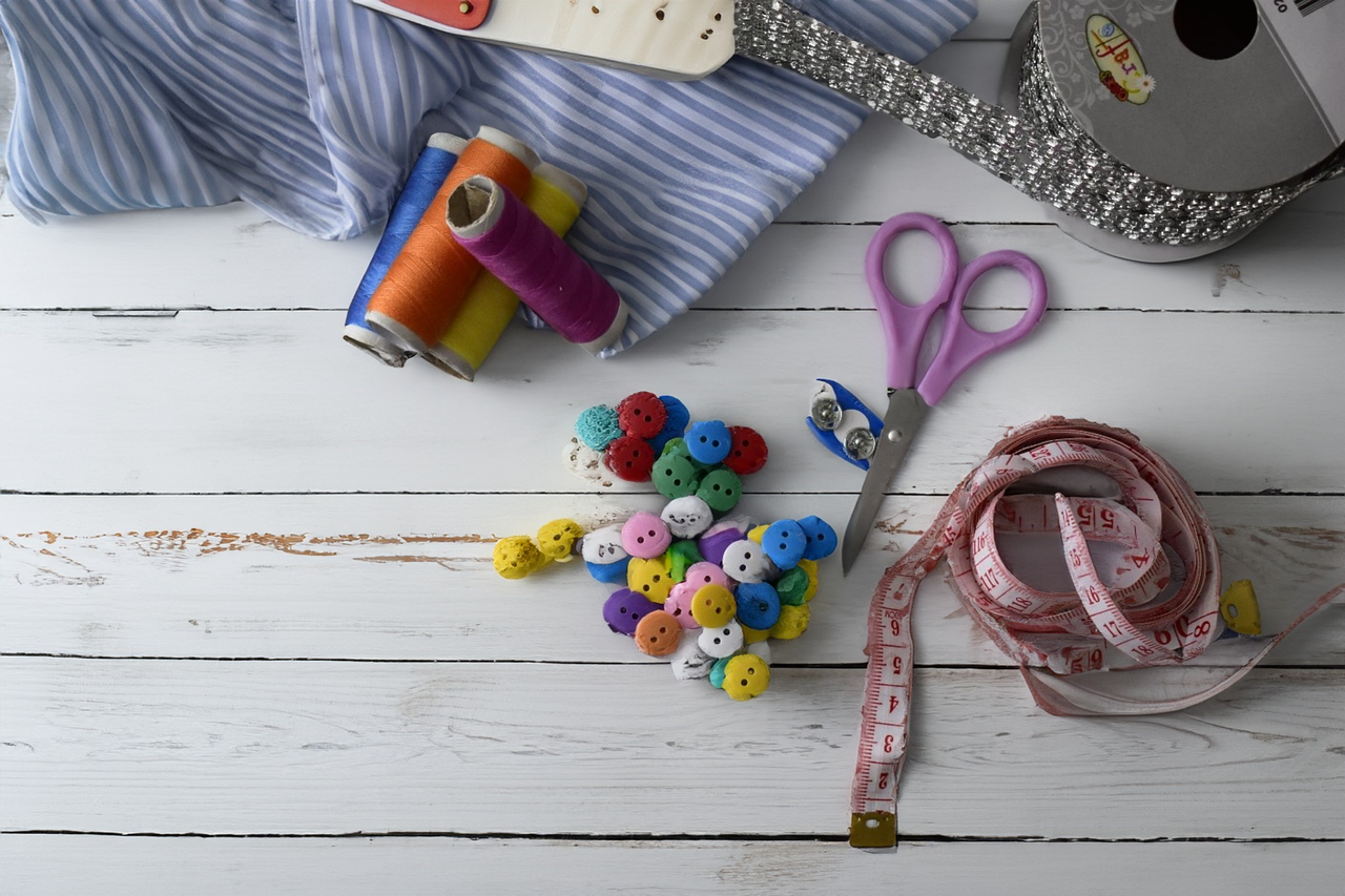 Download Ai Generated Sewing Materials Royalty Free Stock