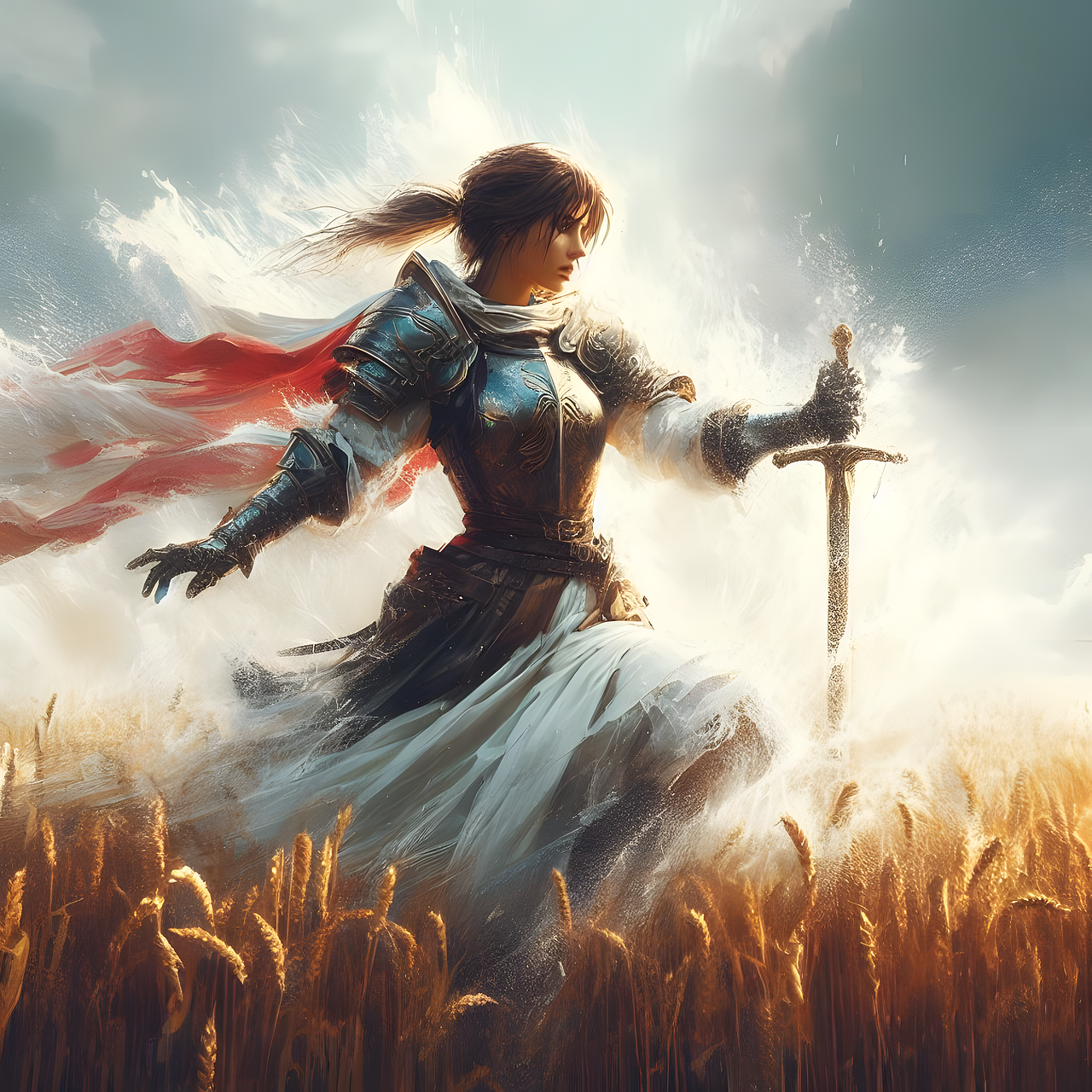 Download Digital Art, Warrior, Female. Royalty-Free Stock Illustration ...