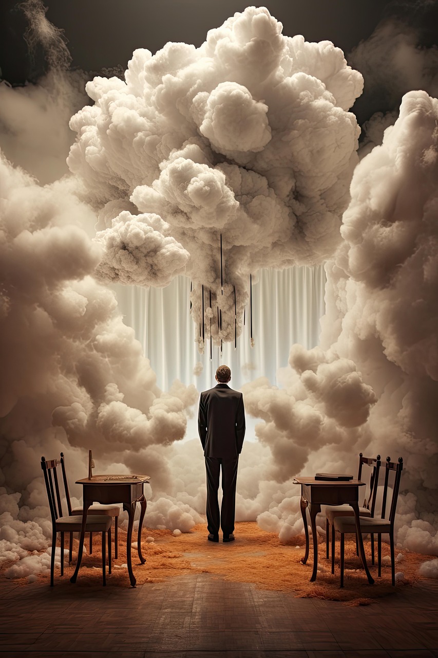 Download Ai Generated, Man, Clouds. Royalty-Free Stock Illustration Image - Pixabay