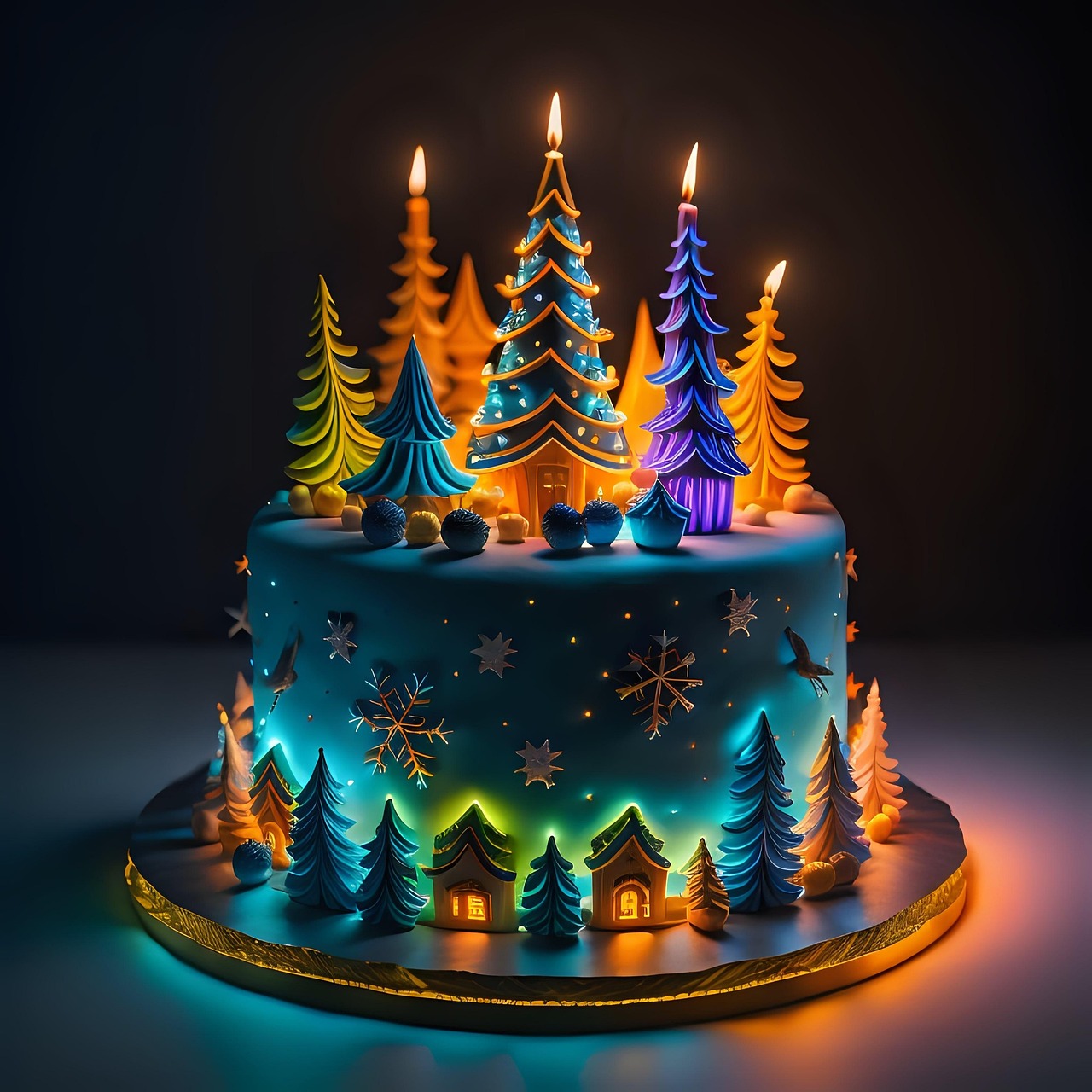 Download Ai Generated Christmas Cake Royalty-Free Stock Illustration ...