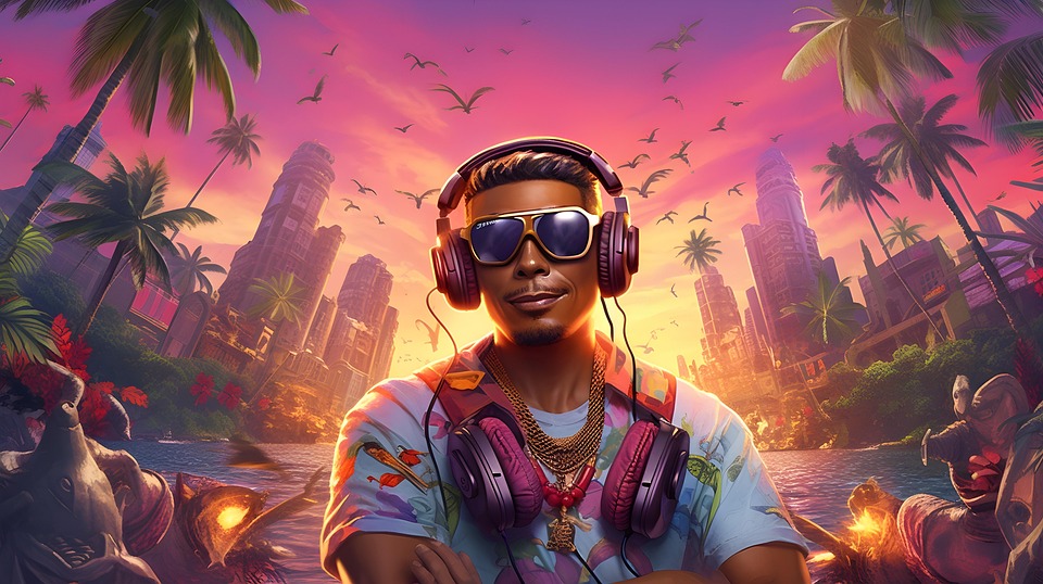 Download Ai Generated, Man, Headphones. Royalty-Free Stock Illustration ...
