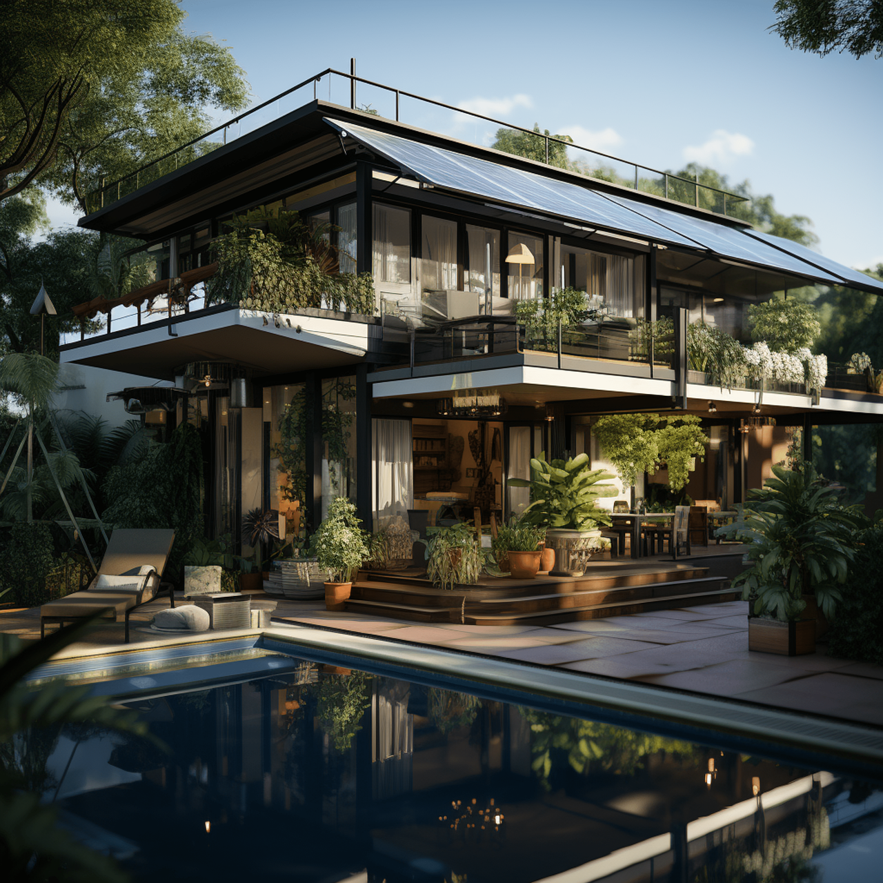Download Ai Generated Balcony Power Station Royalty Free Stock