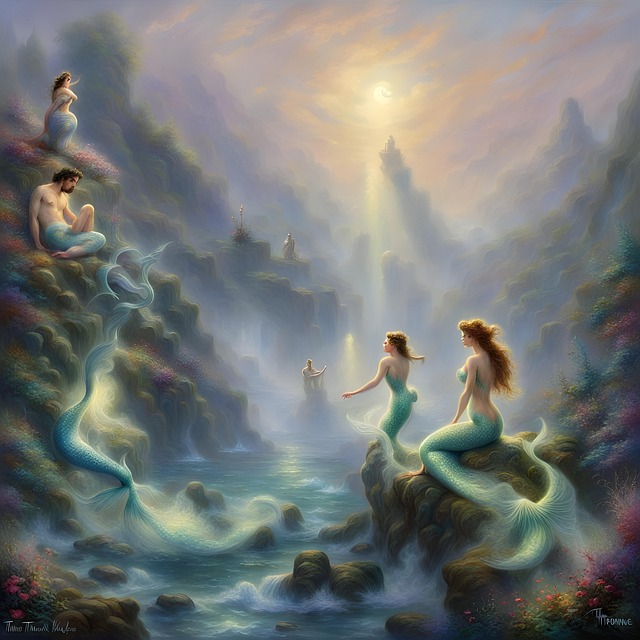 Download Mermaids, Fantasy, Nature. Royalty-Free Stock Illustration ...