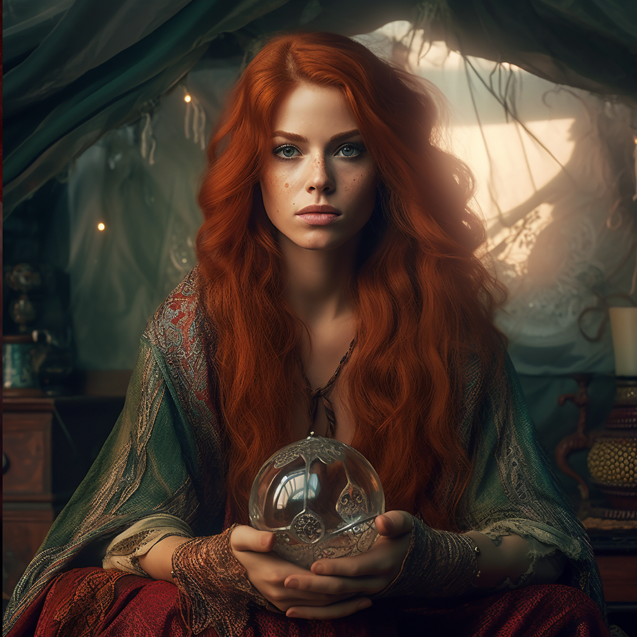 Download Ai Generated Woman Redhead Royalty Free Stock Illustration