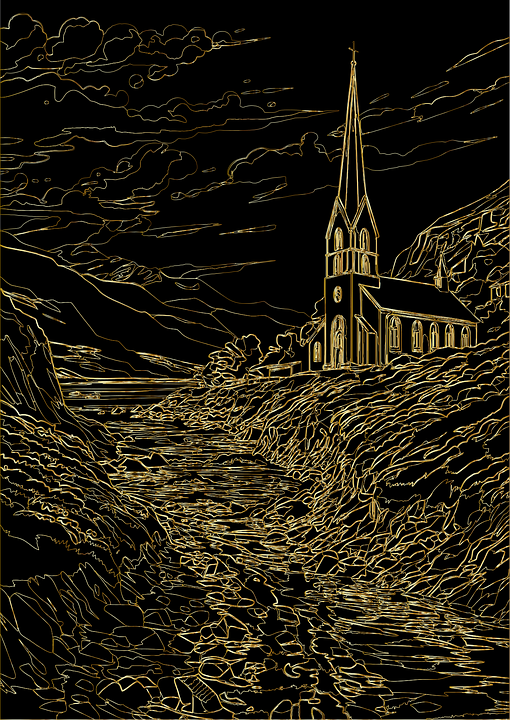 Download Church Surreal Psychedelic Royalty-Free Vector Graphic - Pixabay