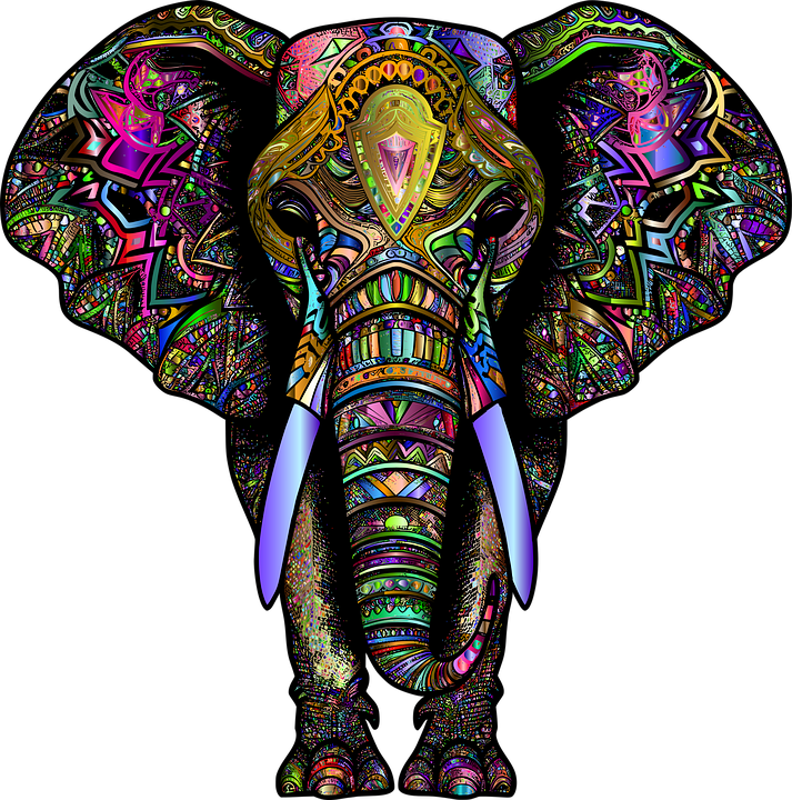 Download Elephant, Pachyderm, Decorative. Royalty-Free Vector Graphic ...