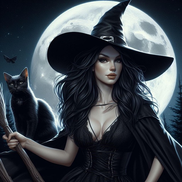 Sexy Halloween Witch Wallpaper