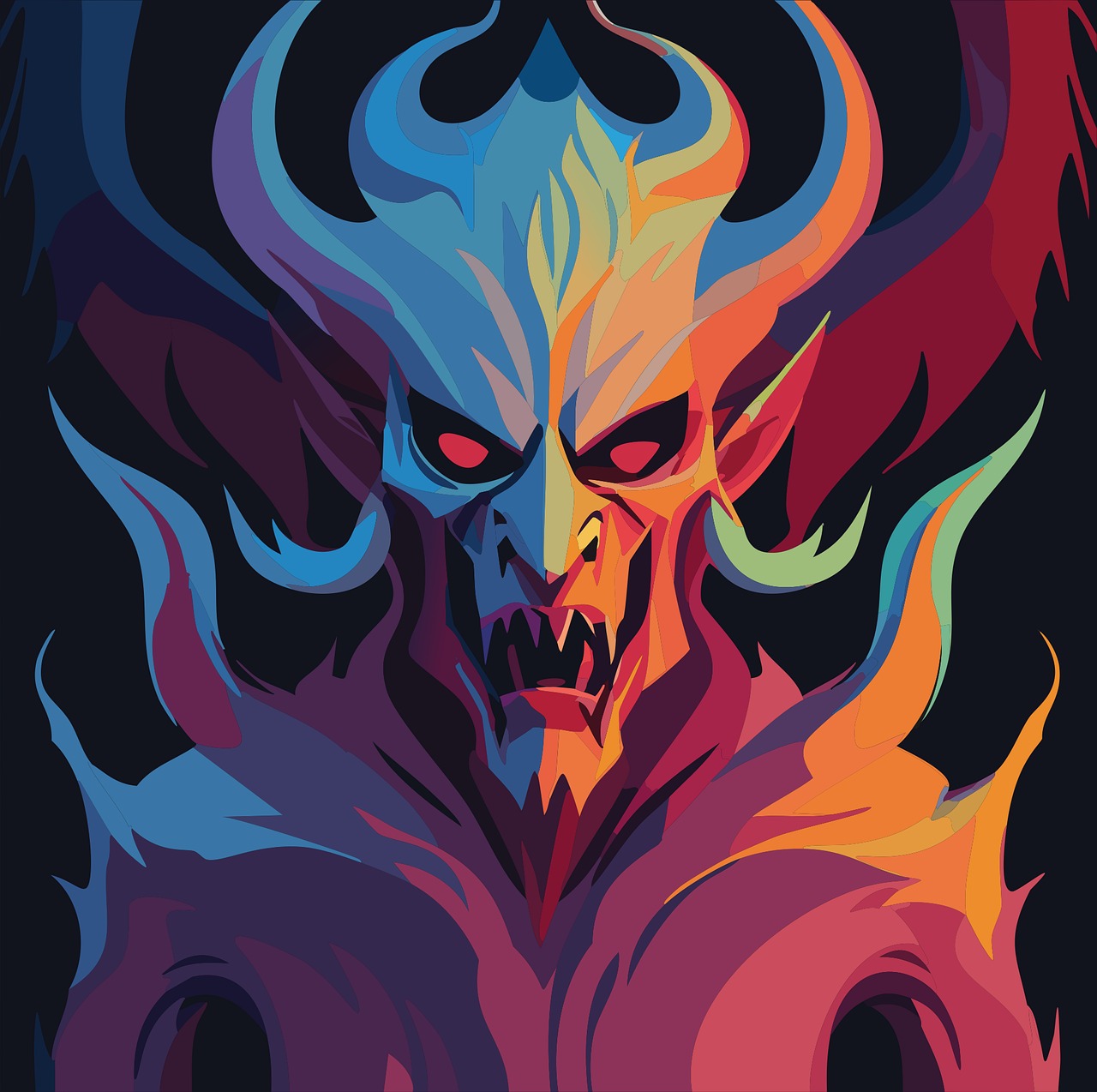 Download Demon, Halloween, Creepy. Royalty-Free Vector Graphic - Pixabay