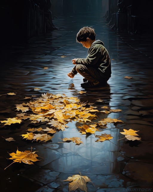 Download Ai Generated Autumn Boy Royalty-Free Stock Illustration Image ...