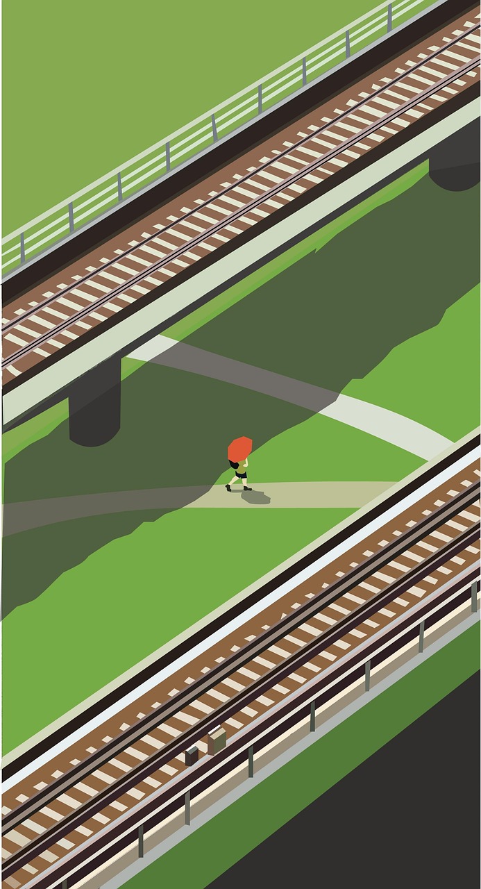 Train Track Cartoon