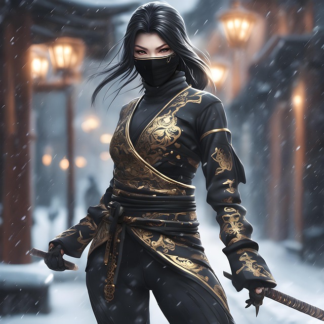 Download Ai Generated Ninja Winter Royalty-Free Stock Illustration ...