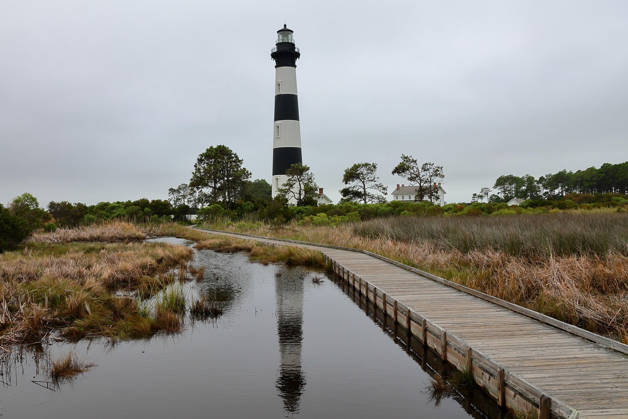 Lighthouse Overcast Marsh - Free photo on Pixabay - Pixabay