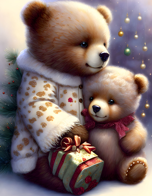Download Christmas Teddy Bears Royalty-Free Stock Illustration Image ...
