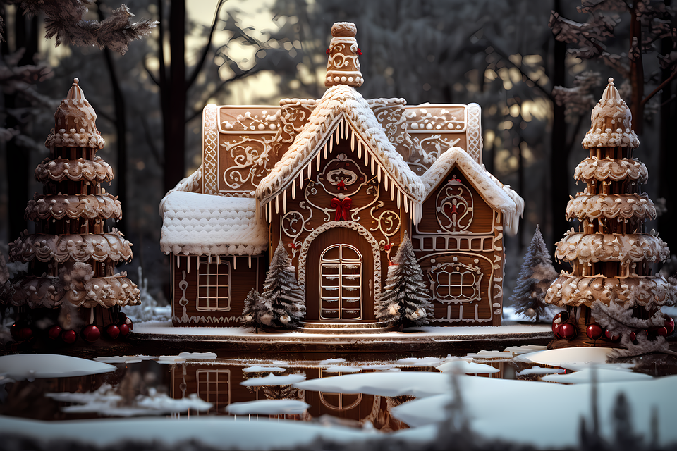 Download Gingerbread House, Winter Holiday, Festive. Royalty-Free Stock ...