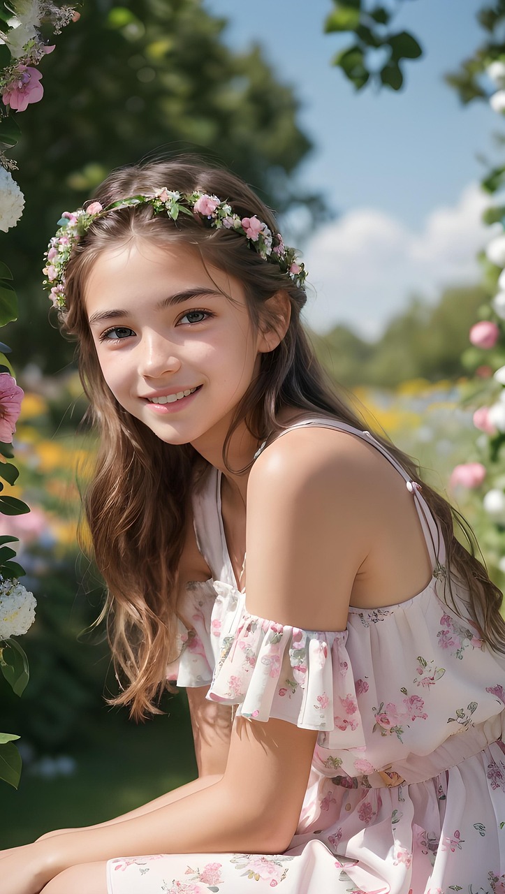 Download Girl, Nature, Garden. Royalty-Free Stock Illustration Image ...
