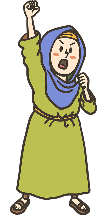 Download Young Lady, Angry, Bible Story. Royalty-Free Vector Graphic ...