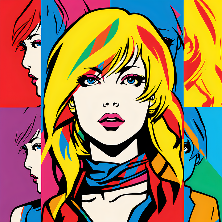 Download Woman Pop Art Colors Royalty-Free Stock Illustration Image ...