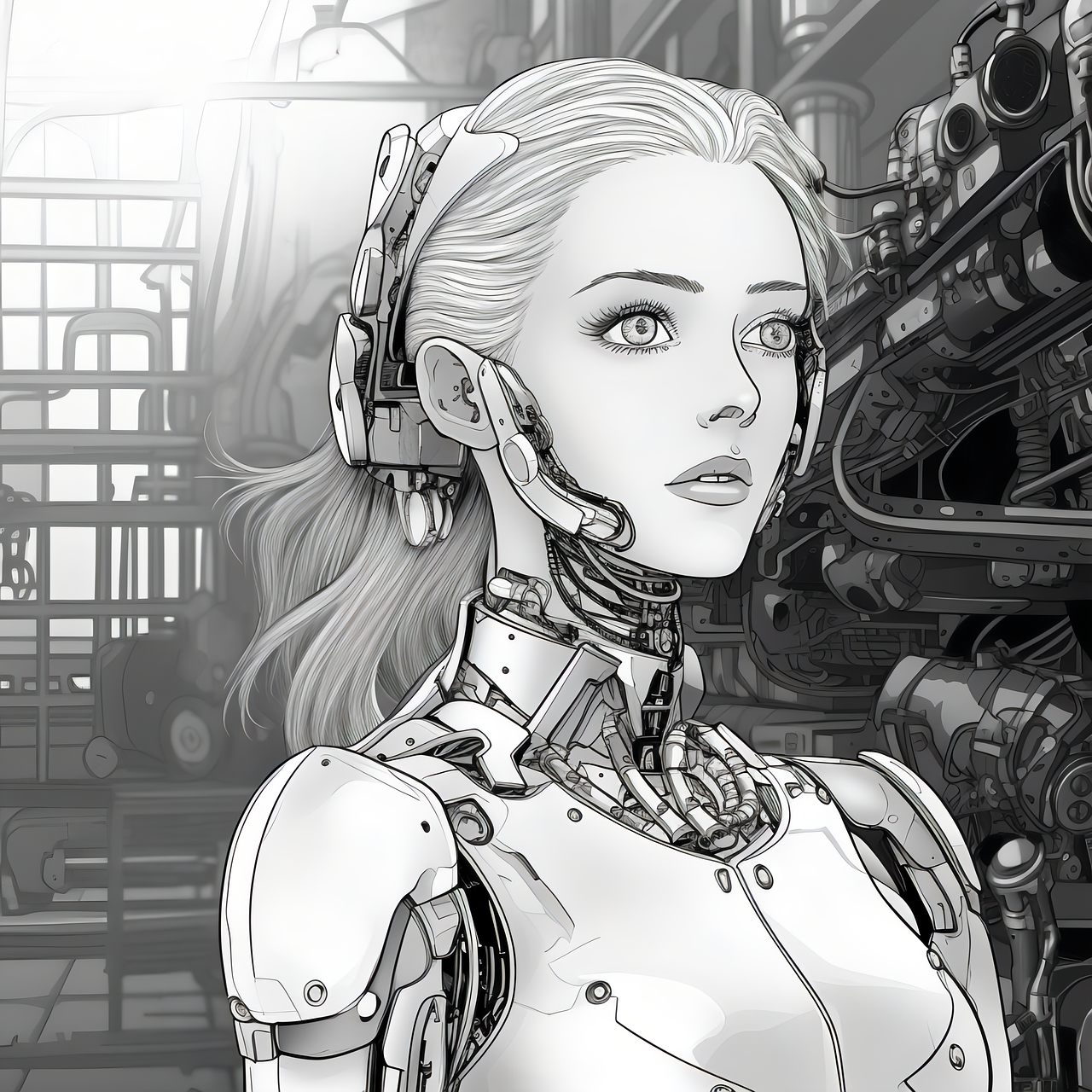 Download Ai Generated Robot Woman Royalty Free Stock Illustration 8922