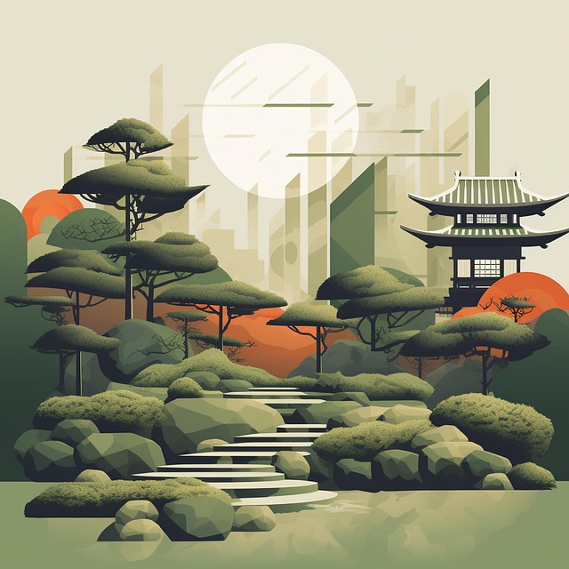 Download Japan City Geometry Royalty Free Stock Illustration Image