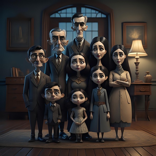 Download Halloween, Adams, Family. Royalty-Free Stock Illustration ...