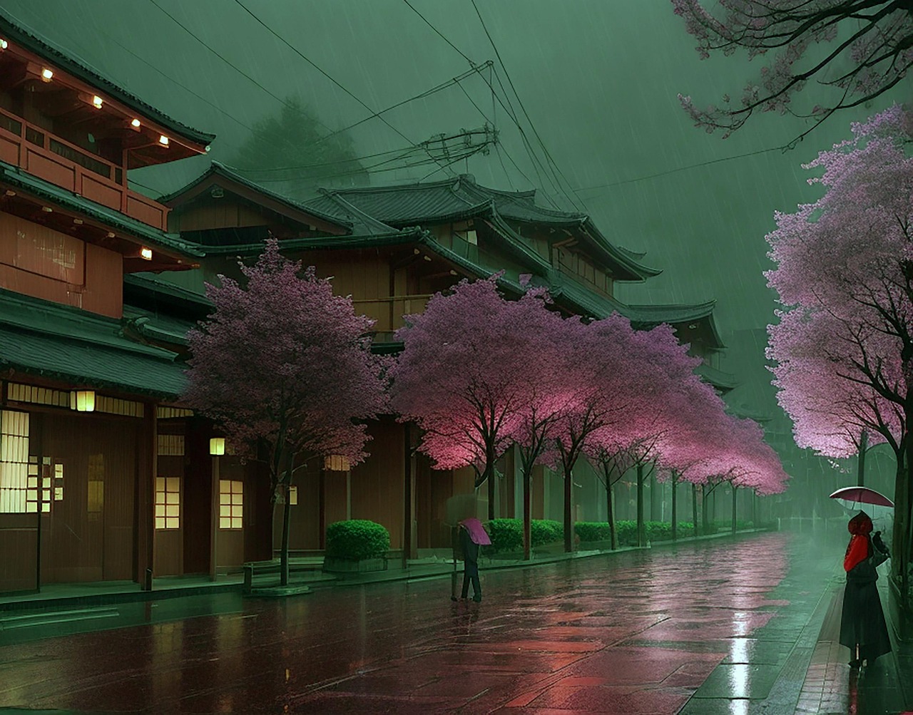 Download Ai Generated Trees Rain Royalty-Free Stock Illustration Image ...