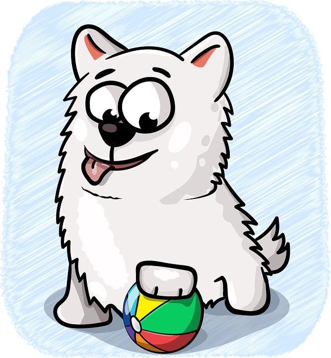 Download Dog, Samoyed, Cartoon. Royalty-Free Vector Graphic - Pixabay