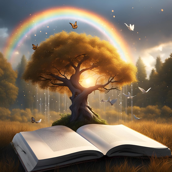 Download Ai Generated, Tree, Book. Royalty-Free Stock Illustration ...