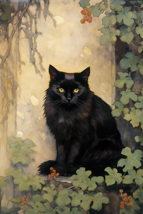 Download Ai Generated, Cat, Drawing. Royalty-Free Stock Illustration ...