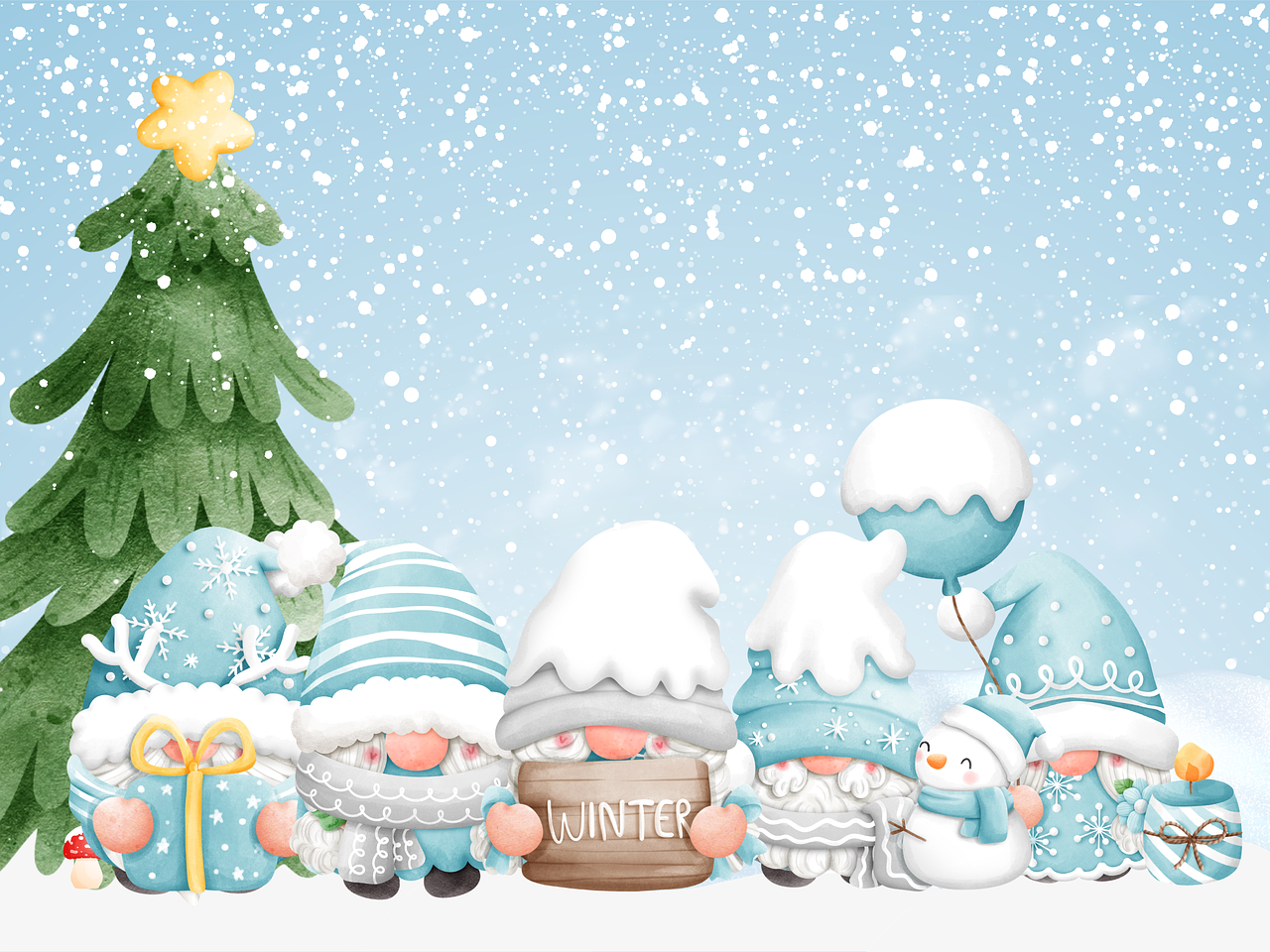 Download Imp, Dwarfs, Winter. Royalty-Free Stock Illustration Image ...