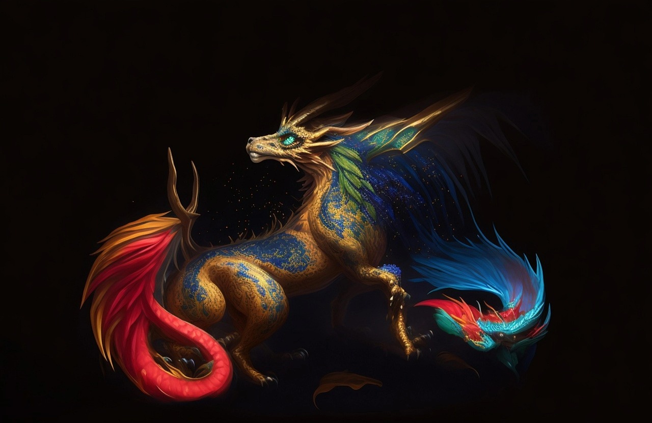 Download Golden Deagon Dragon Lizard Royalty-Free Stock Illustration ...