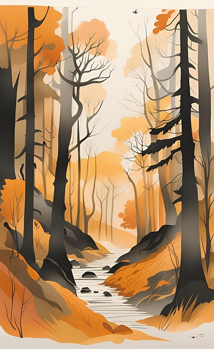 Download Fall, Forest, Trees. Royalty-Free Stock Illustration Image ...