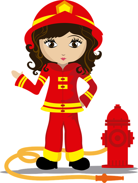 Download Woman, Girl, Fireman. Royalty-Free Vector Graphic - Pixabay