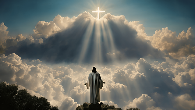 Download Jesus Christ, Mountain, Clouds. Royalty-Free Stock ...