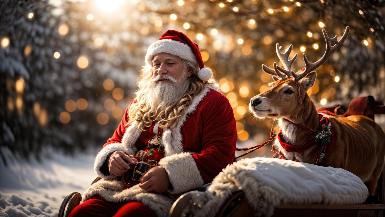 Download Santa Claus, Santa, Sleigh. Royalty-Free Stock Illustration ...