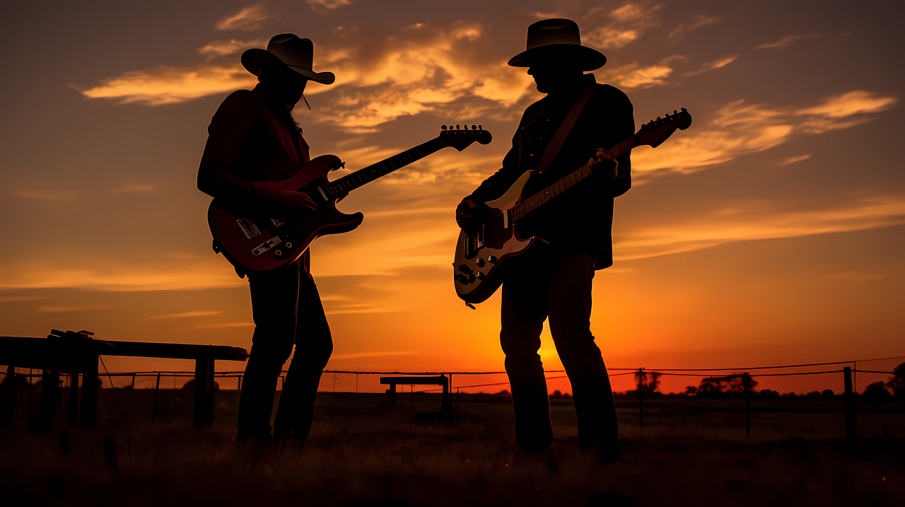Download Ai Generated Cowboys Guitar Royalty Free Stock Illustration